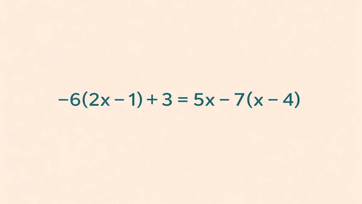 Záludná rovnice -6 (2x-1) + 3 = 5x - 7(x-4) čeká na | NESPECHEJ.cz